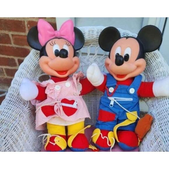 Mattel | Toys | Disney Vntg 96s Duo 1 Mickey 1 Minnie Mouse Mattel 15 ...